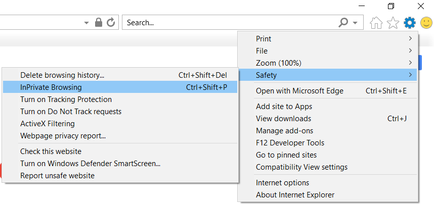 Private web browsing